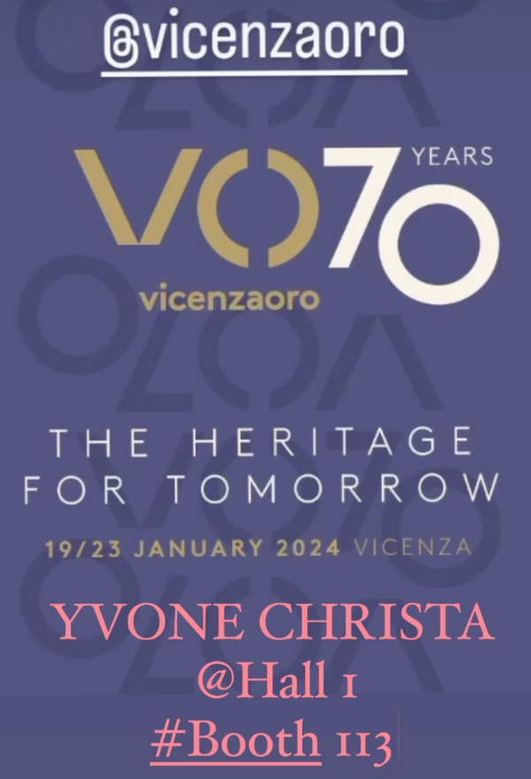 Yvone Christa showing at VicenzaOro!